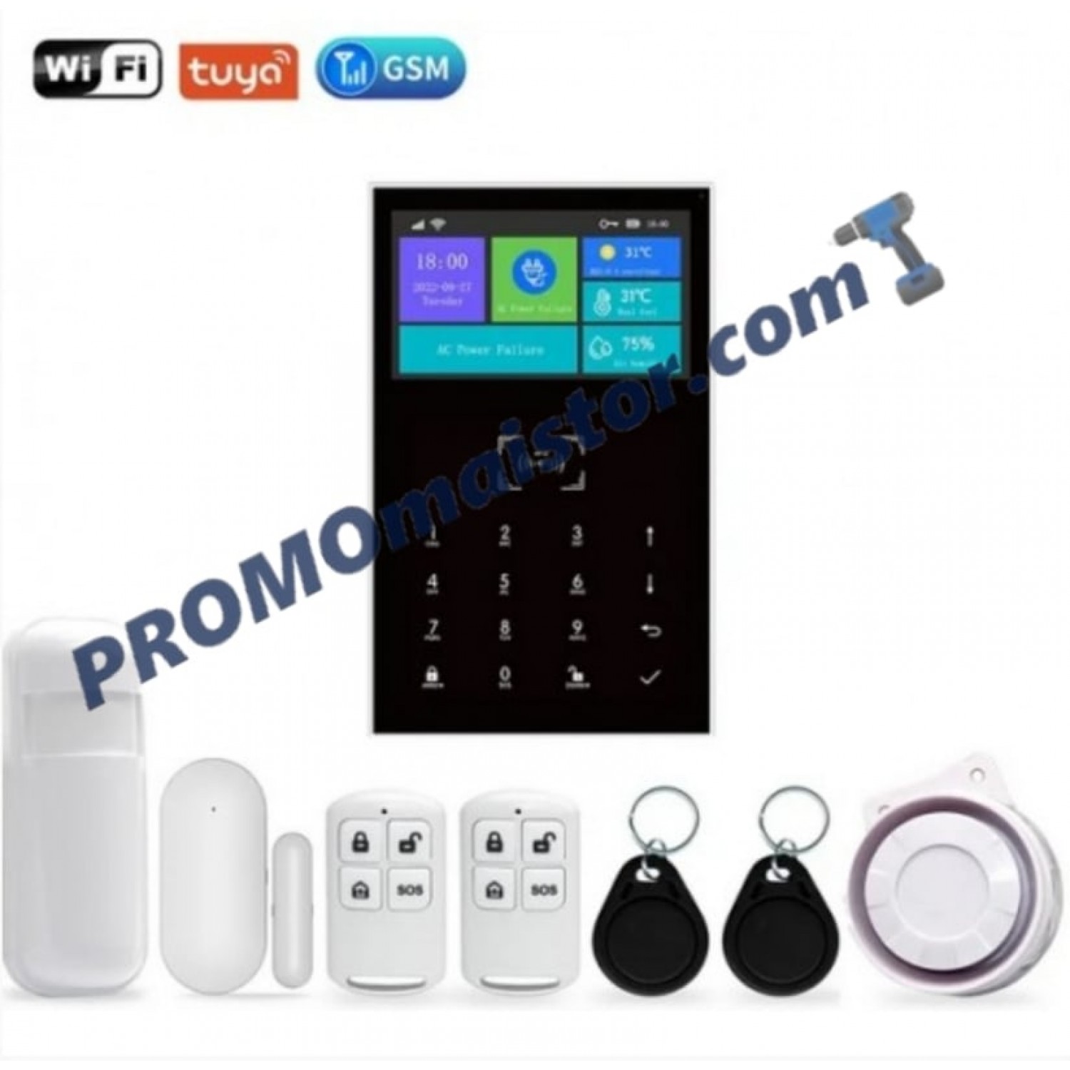 GSM Wi-Fi алармена система за дома G-109 Smartlife